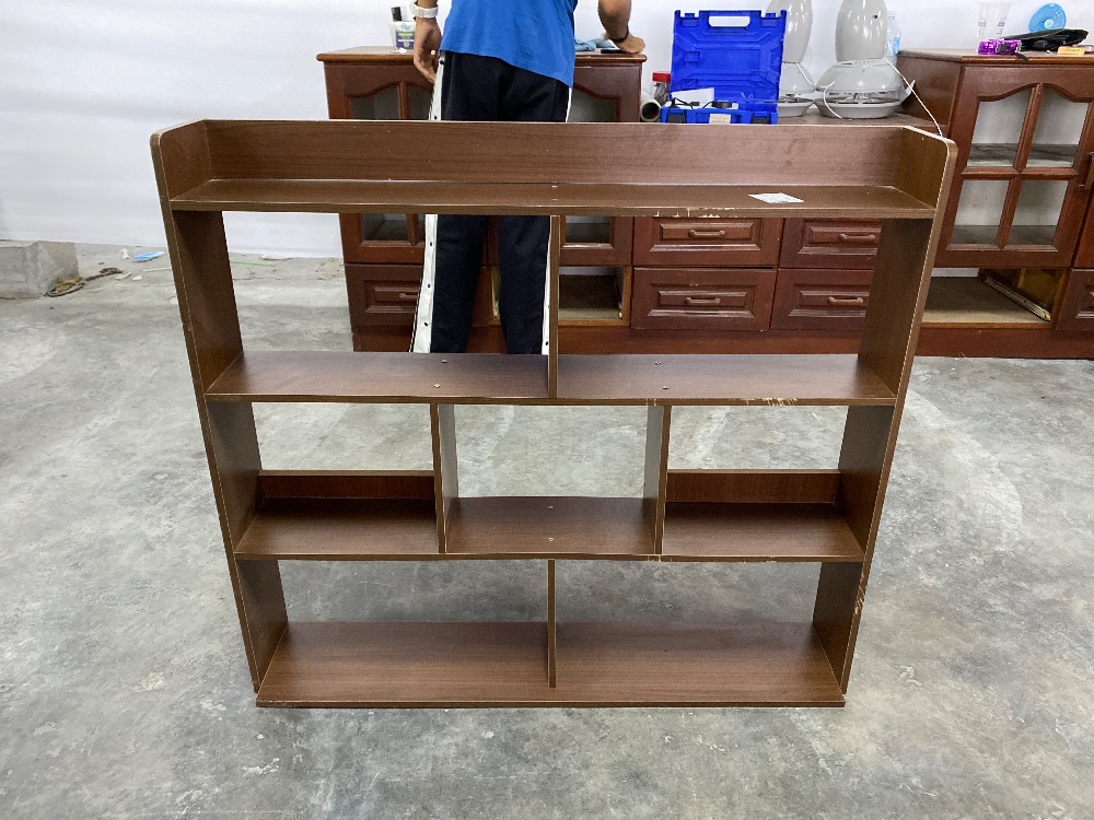 Wooden Open Display Shelf 4 Layers - Unearth Store