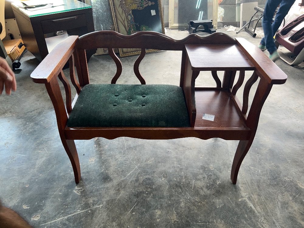 Wooden Antique Phone Table / Meja Telefon Antik Kayu - Unearth Store