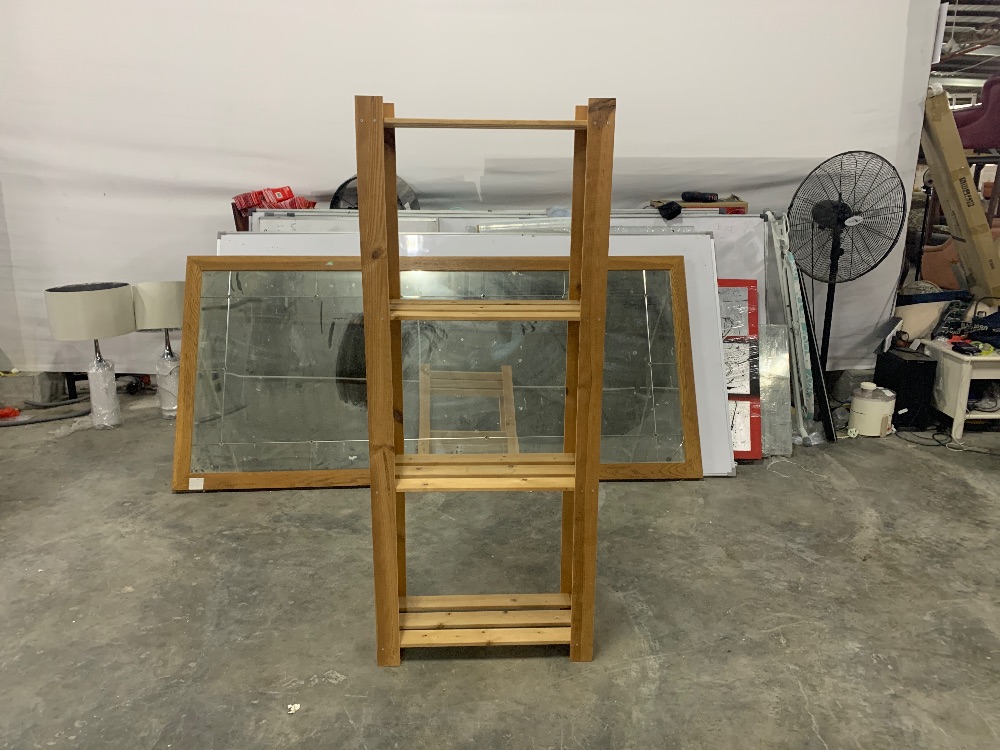 Wooden Shelving Unit 4 Layer / Unit Rak Kayu 4 Lapisan - Unearth Store