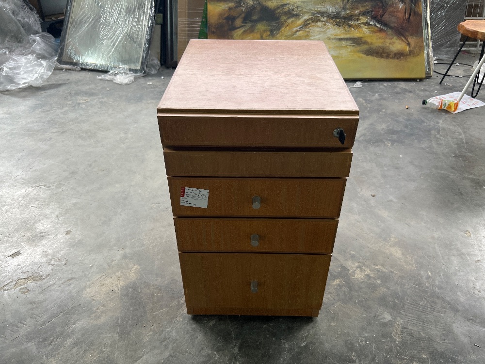 3-tier Wooden Drawer with Lock / Laci Kayu 3 tingkat dengan Kunci ...