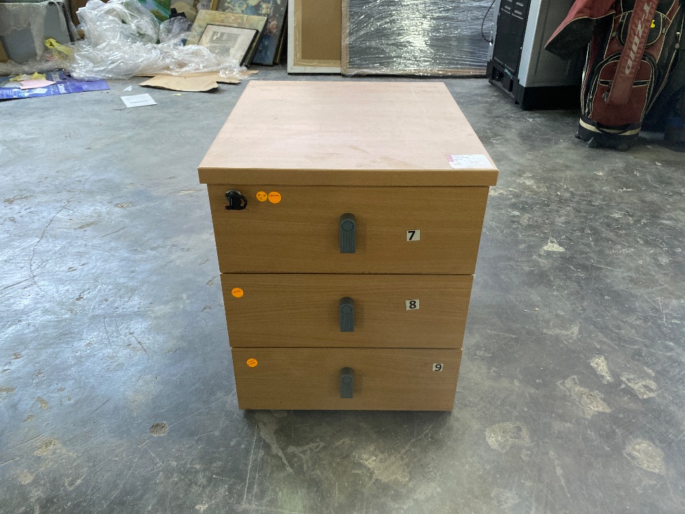 Wooden 3 Tier Office Drawer / Laci Pejabat 3 Tingkat Kayu - Unearth Store