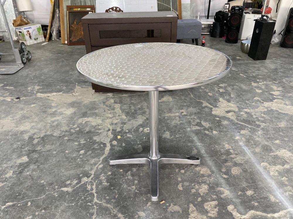 Aluminium Round Pantry Table 80cm / Meja Pantri Bulat Aluminium 80cm ...