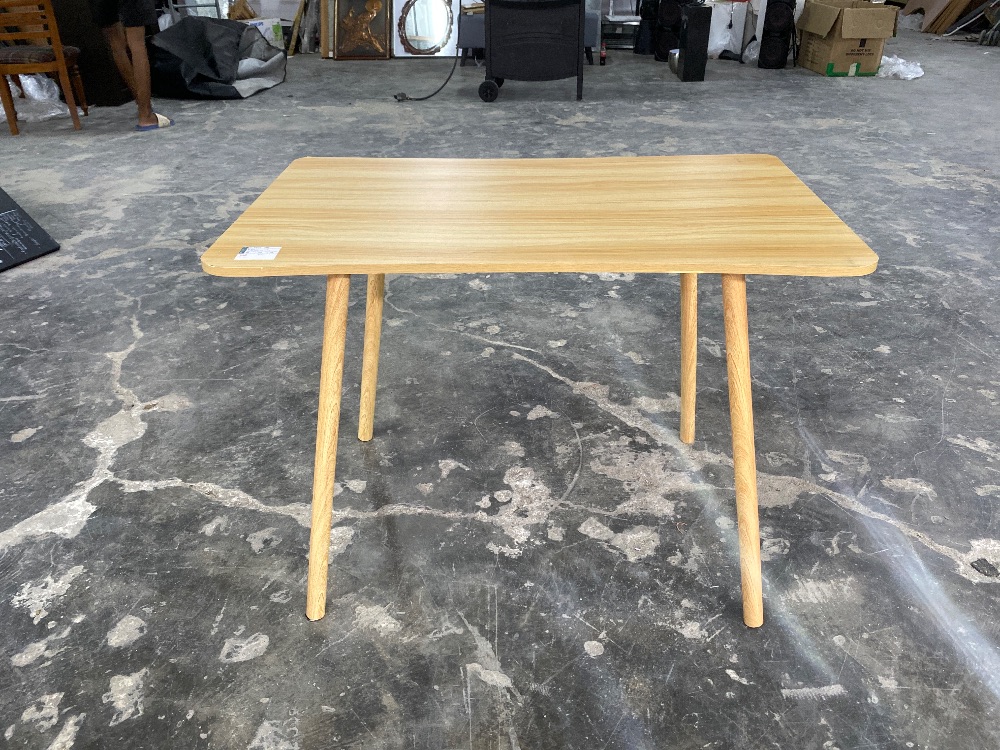 Wooden Study Desk Brown Colour / Meja Belajar Kayu Warna Coklat ...