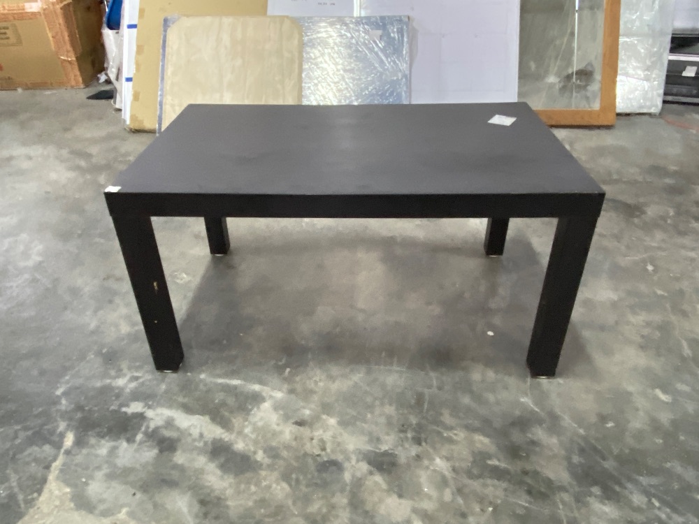 Wooden Rectangular Dining Table Black Colour / Meja Makan Kayu Segi ...