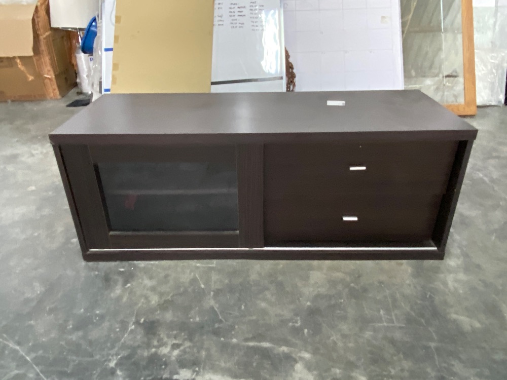 Wooden TV Cabinet with Drawers / Kabinet TV Kayu dengan Laci - Unearth ...