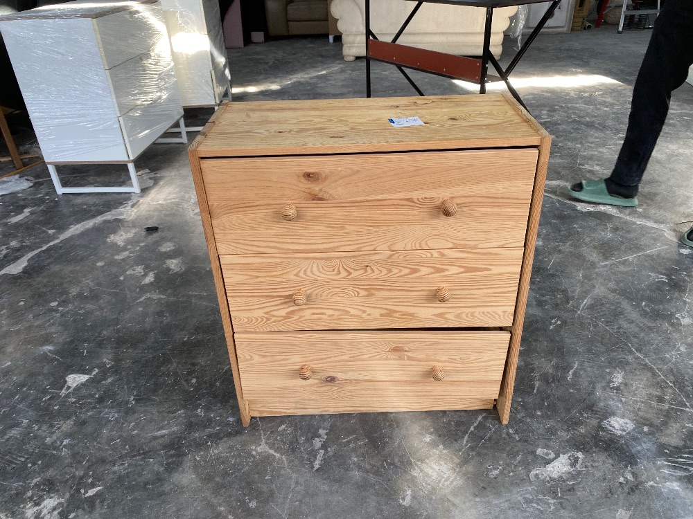 Wooden Side Table with Drawers / Meja Sisi Kayu dengan Laci - Unearth Store