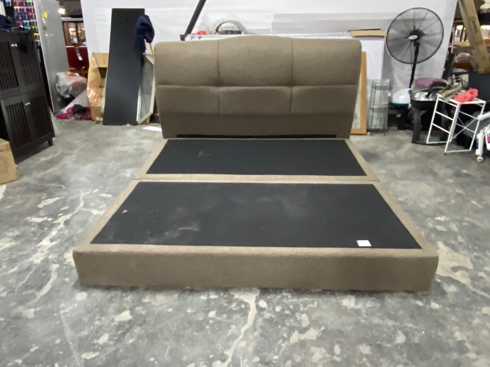 Queen Double Size Leather Divan with Headboard / Divan Kulit Saiz Queen ...