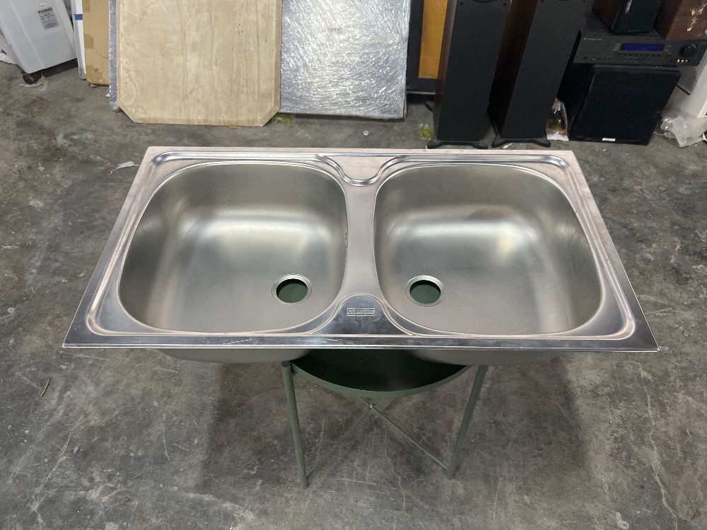 Stainless Steel Double Tray Sink / Sinki Dulang Berkembar Keluli Tahan ...