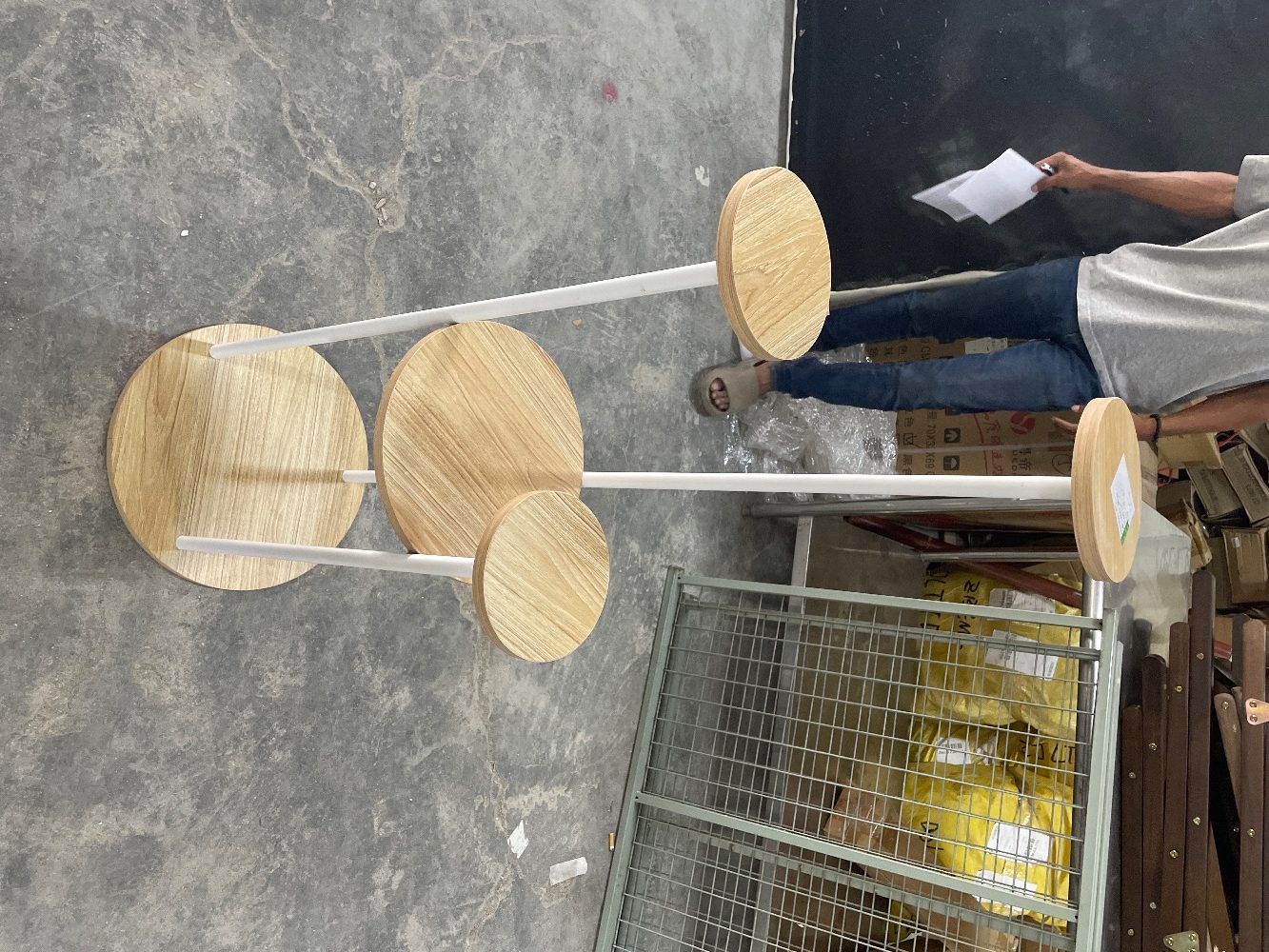 Wooden Multi-Tier Display Tower Light Brown Colour / Menara Paparan ...