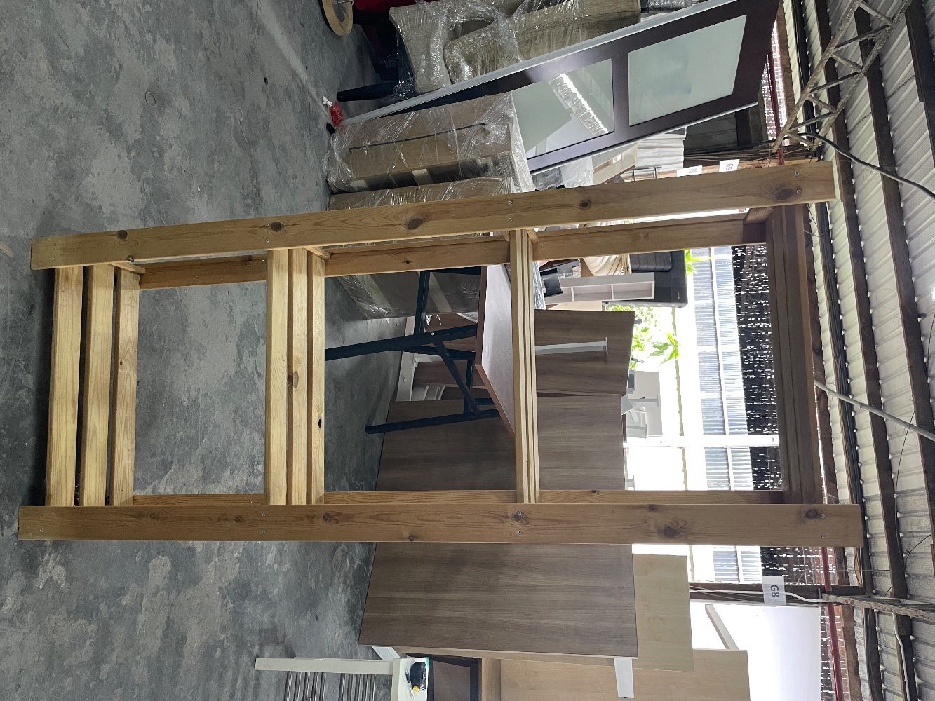 Wooden 4-Tier Shelving Unit / Unit Rak 4 Tingkat Kayu - Unearth Store