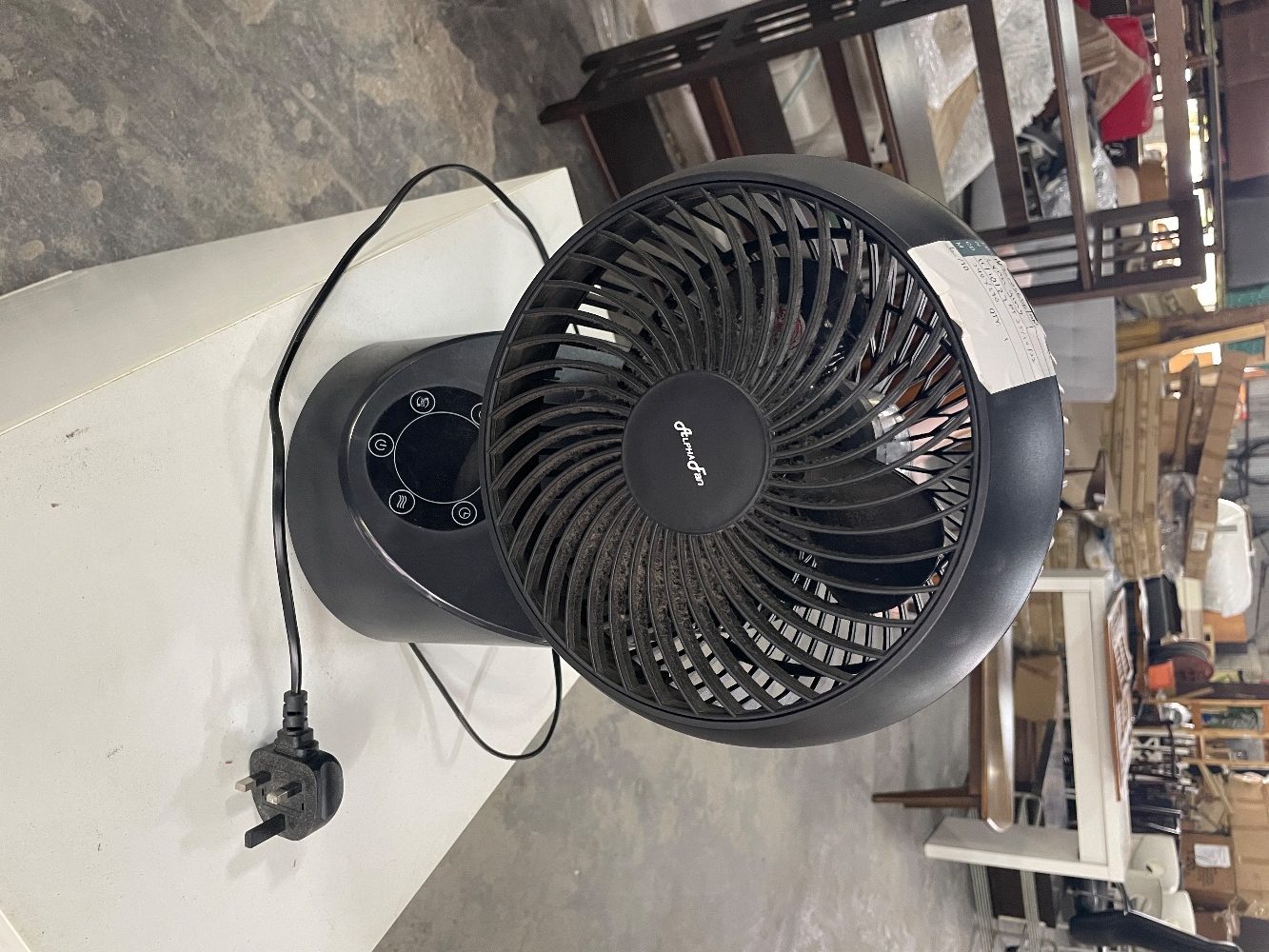 ALPHA Table Fan Black Colour / ALPHA Kipas Meja Warna Hitam - Unearth Store