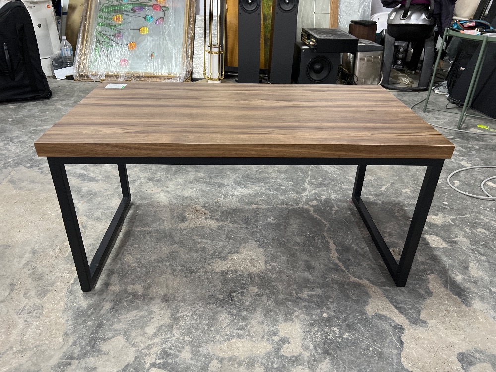 Wooden Metal Frame Side Table / Meja Samping Bingkai Logam Kayu ...