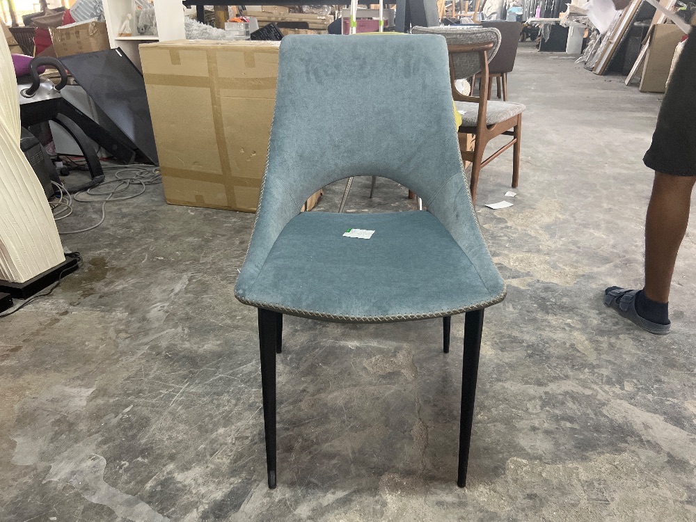 DC-227 Lugano Grey Fabric Dining Chair / Kerusi Makan Kain Kelabu DC ...