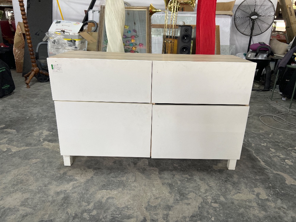 IKEA BESTA 2-Tier Drawer White Colour / IKEA BESTA Laci 2 Tingkat Warna ...
