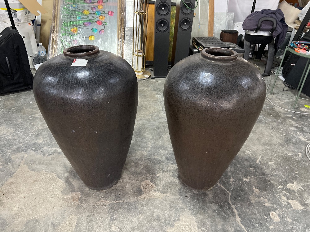 Large Size Clay Vase Black Colour / Pasu Tanah Liat Saiz Besar Warna ...