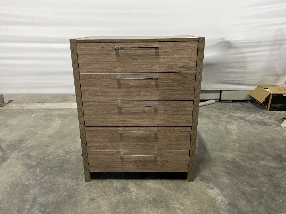 Brown Wooden 5 Tier Chest Of Drawers / Almari Laci 5 Tingkat Kayu ...