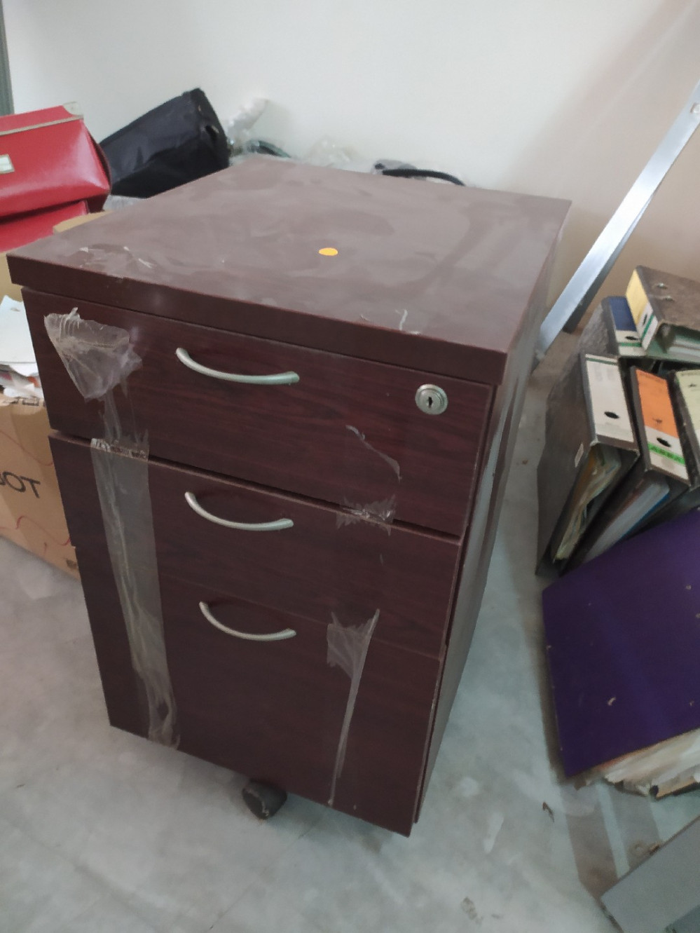 wooden 3 tier mobile pedestal - Unearth Store