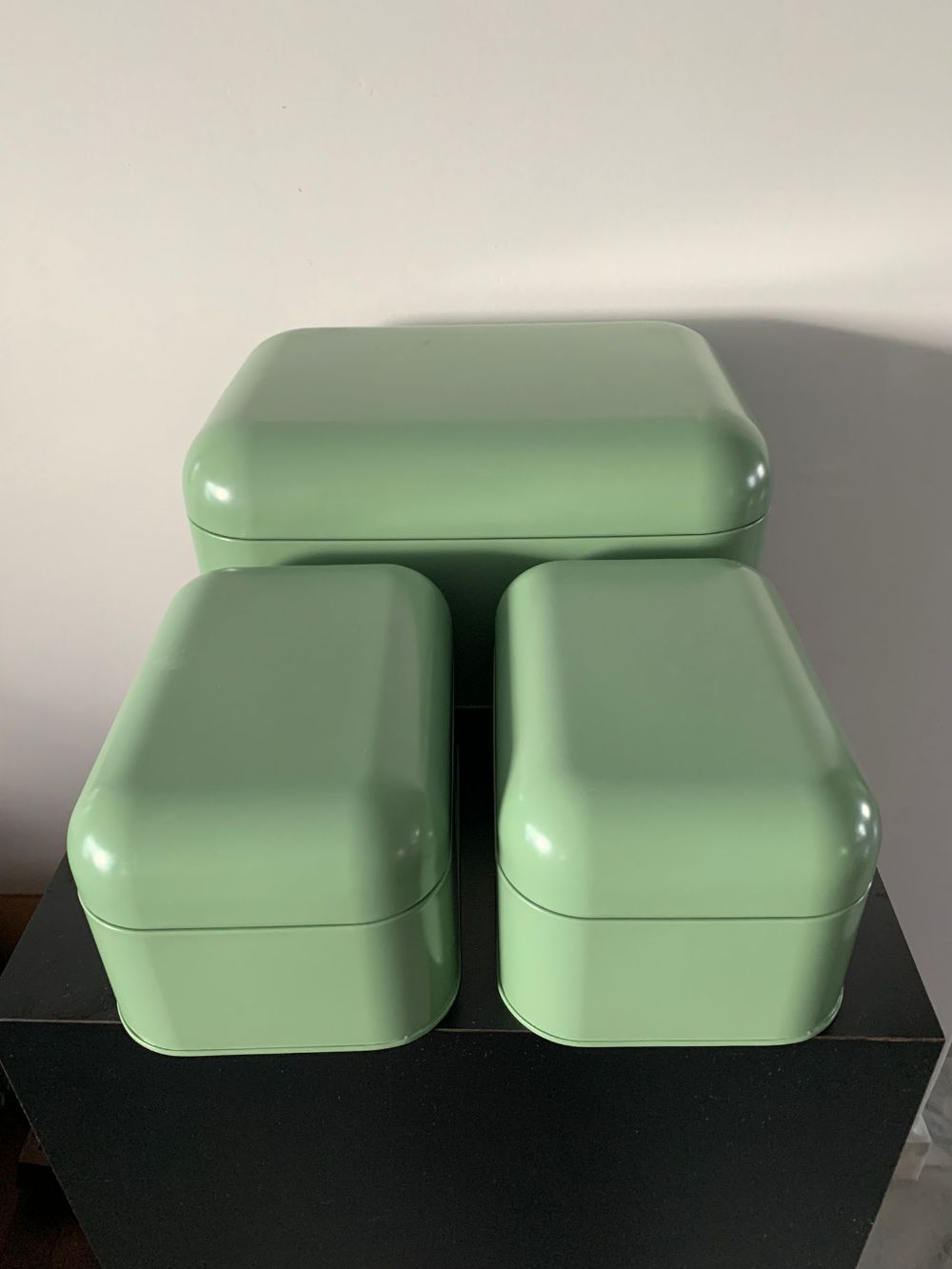 Green Colour Tin Cans - Unearth Store