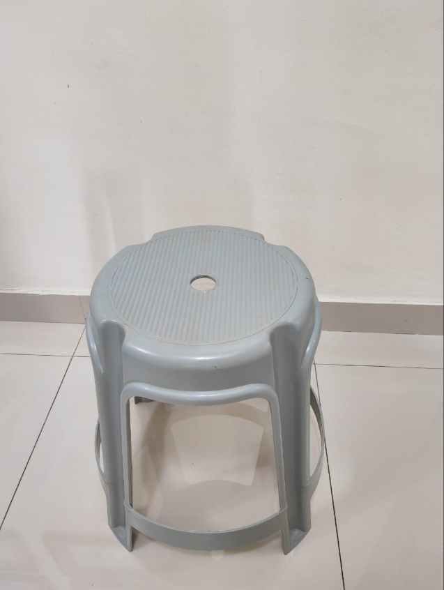 Grey Plastic Stool - Unearth Store