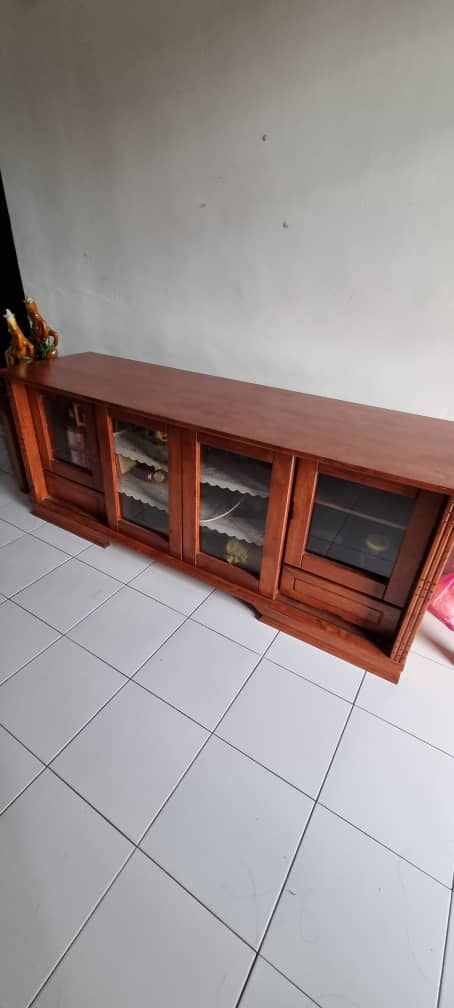 Brown Wooden TV Bench - Unearth Store