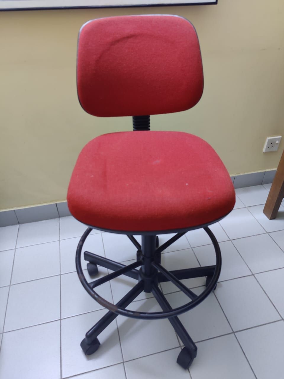 Red Fabric Desk Chair - Unearth Store