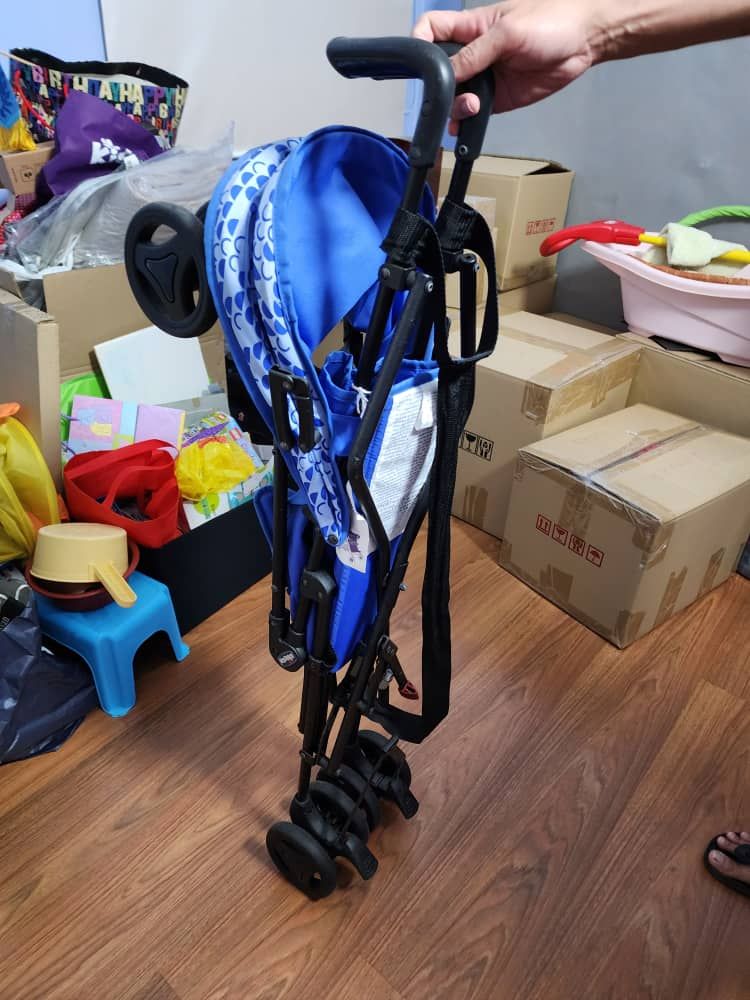 Blue Baby Stroller - Unearth Store