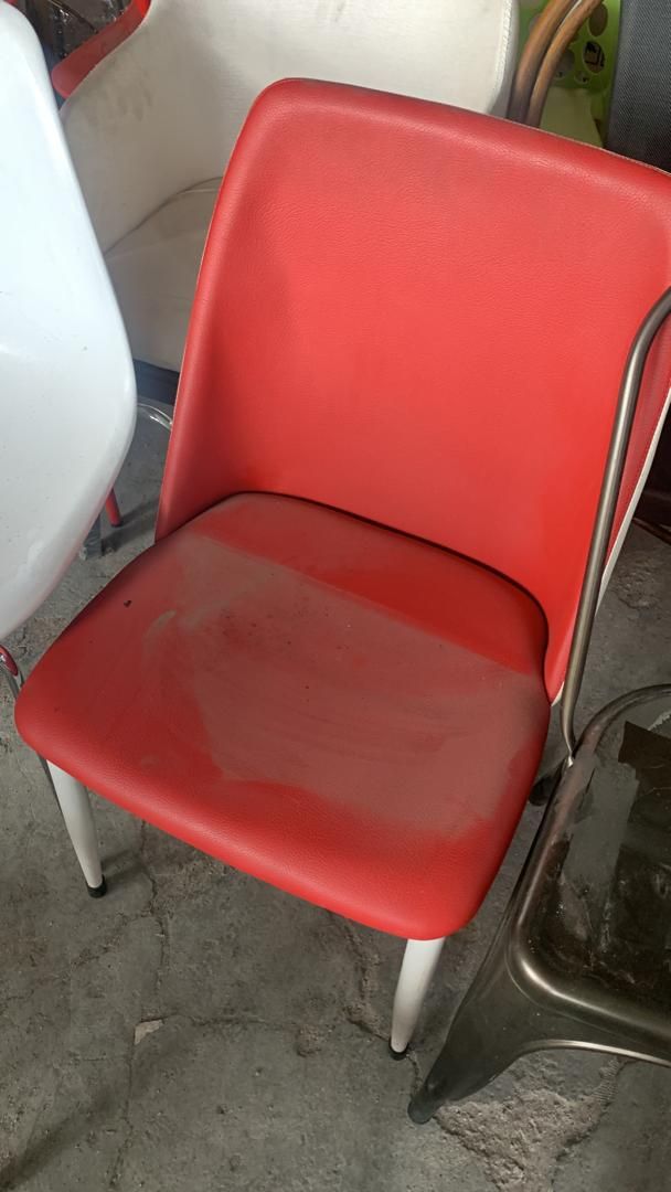 Red Fabric Dining Chair - Unearth Store