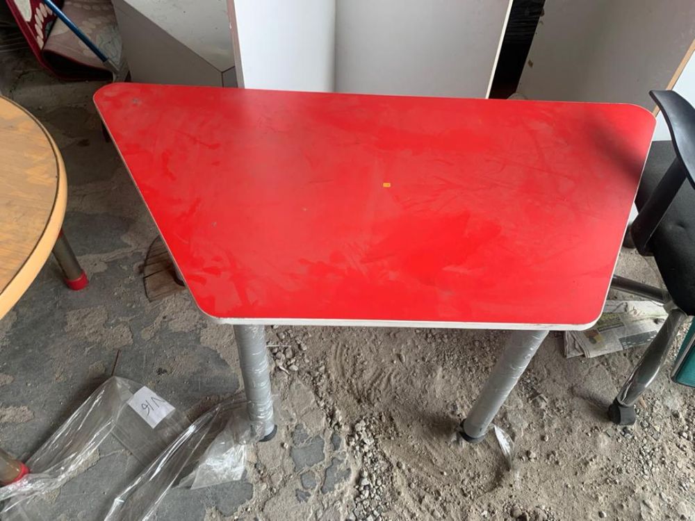 Red Rectangular Dining Table - Unearth Store