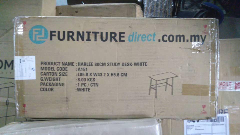 FD Harlee White Study Desk (New) - Unearth Store