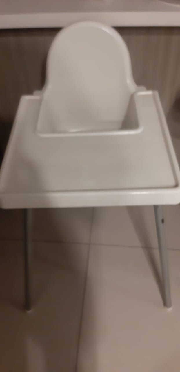 White Baby Feeding Chair - Unearth Store