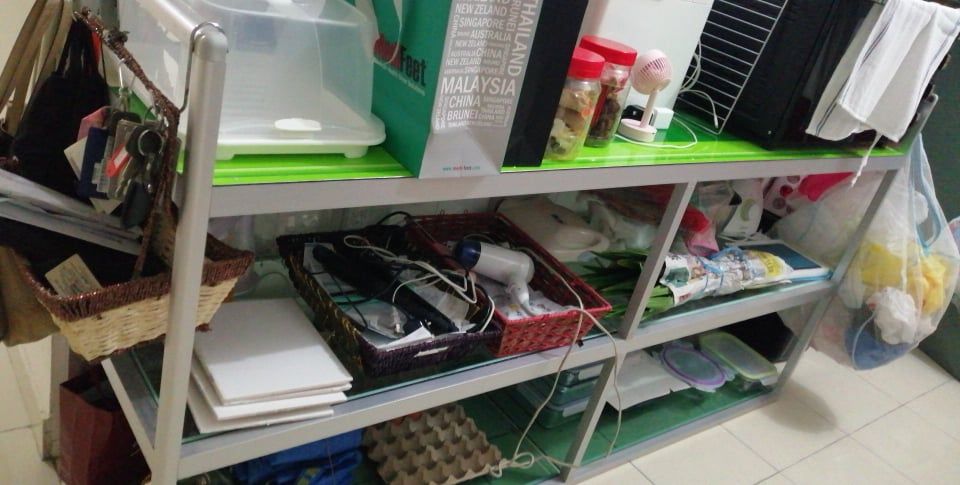 Metal 2-tier Shelving Unit - Unearth Store