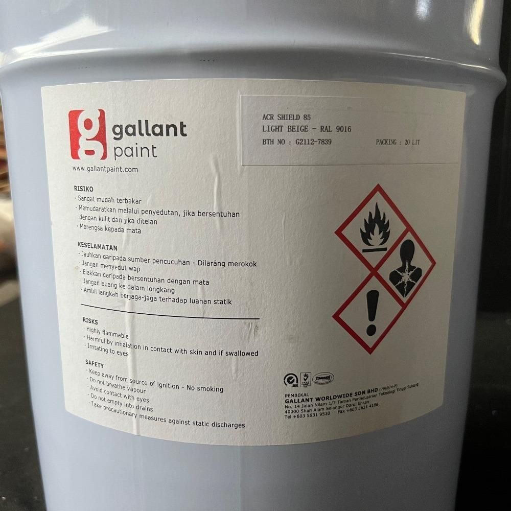 GALLANT Paint Light Beige Colour 20L / Warna GALLANT Cat Light Beige ...