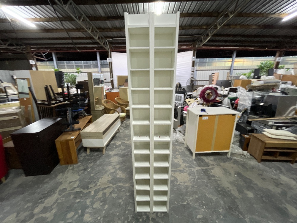 IKEA Gnedby White Wooden 12 Tier Shelving Unit / Unit Rak 12 Tingkat ...