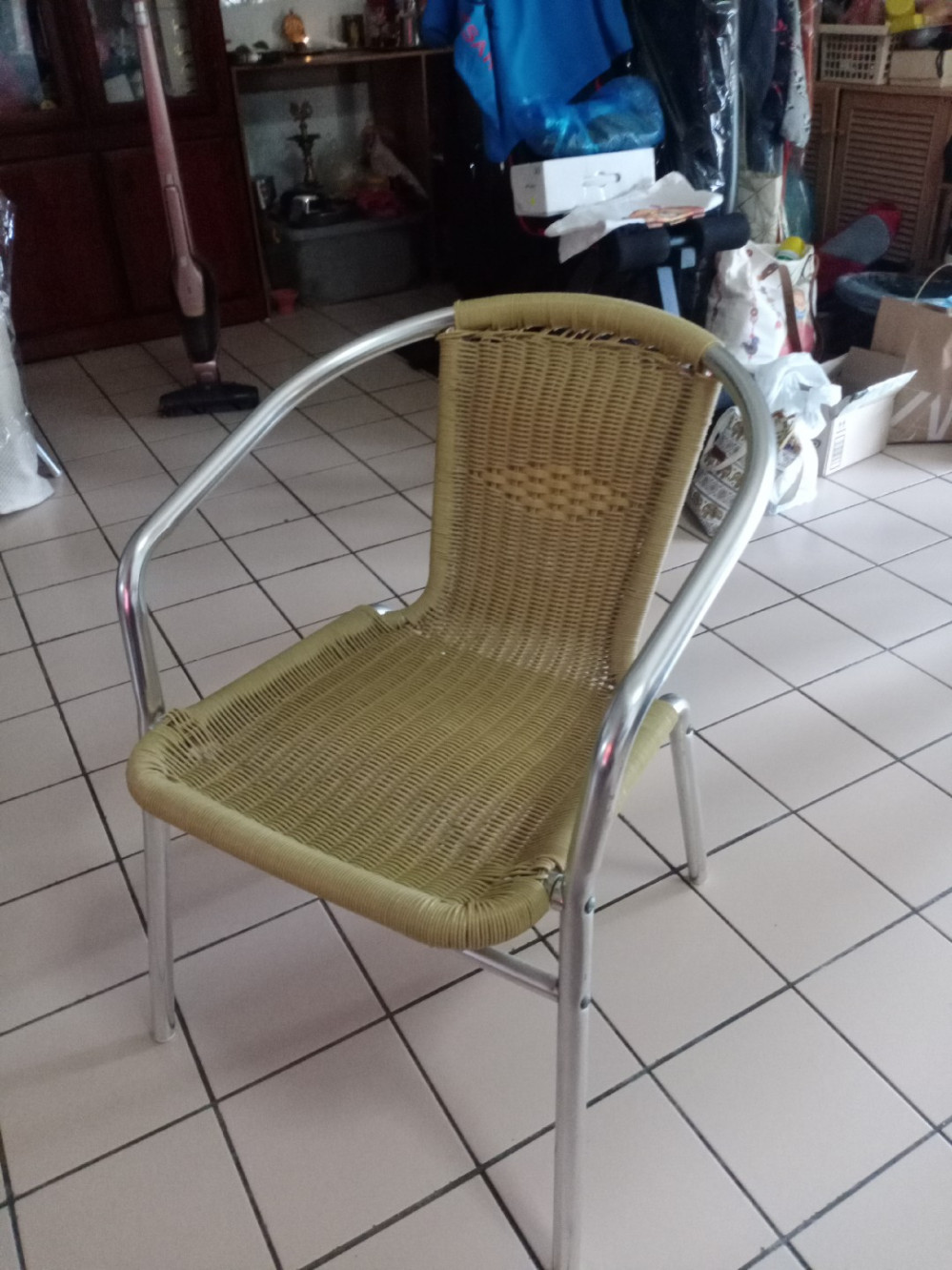 steel Rattan arm chair - Unearth Store