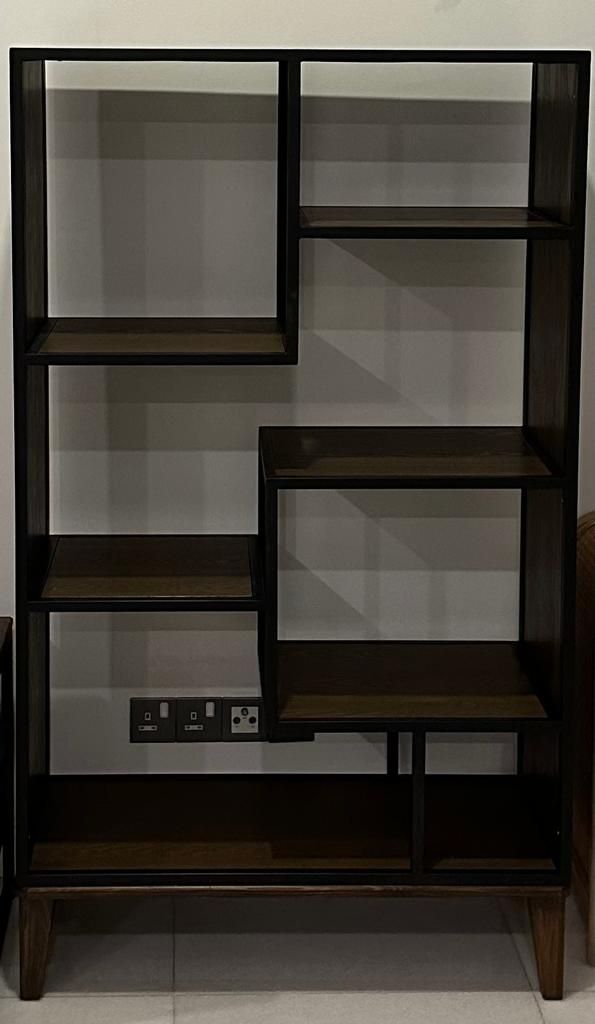 Black Wooden Shelving Unit - Unearth Store