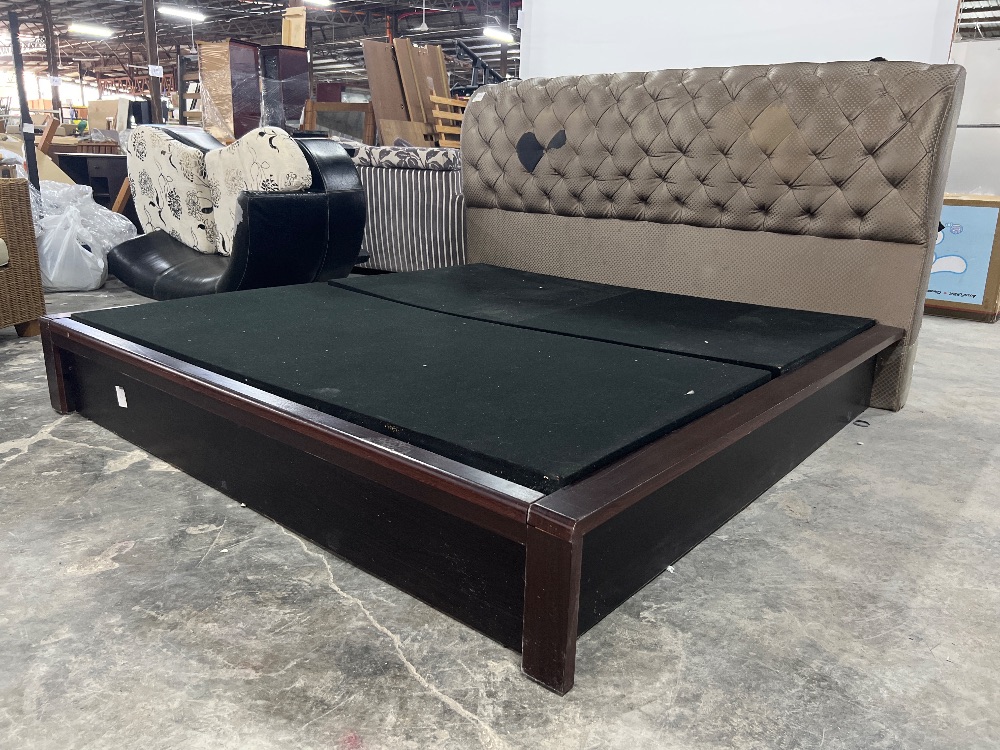 King Bed Frame With Headboard / Rangka Katil King Dengan Kepala Katil ...