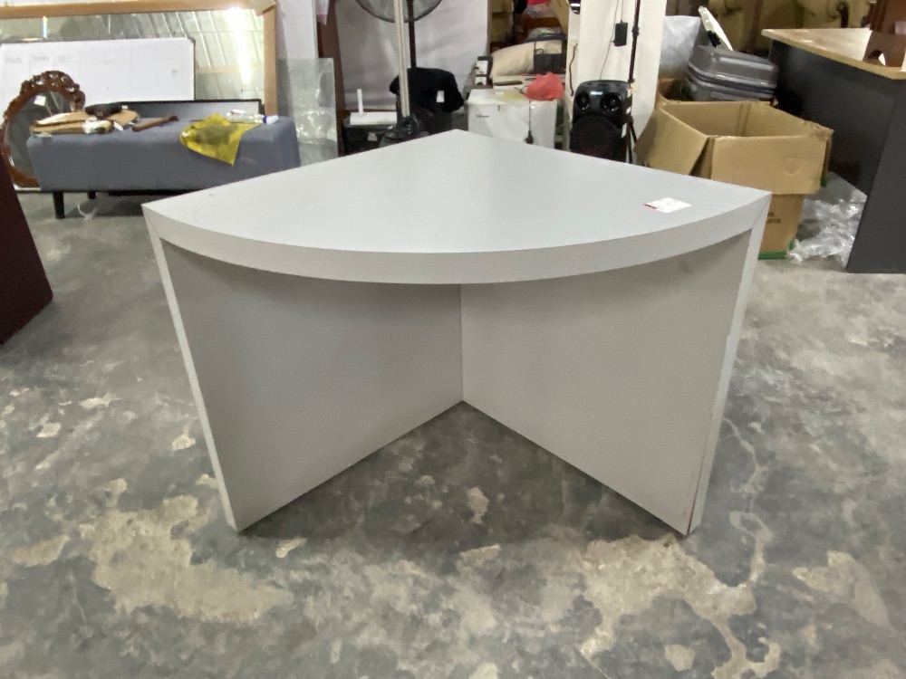 Grey Half Circle Side Table / Meja Sisi Separuh Bulatan Kelabu ...