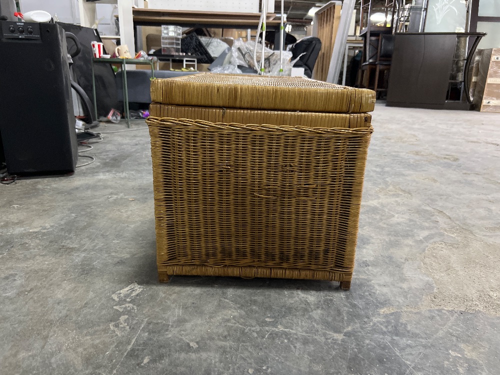 Wooden Rattan Storage Chest / Peti Simpanan Rotan Kayu - Unearth Store