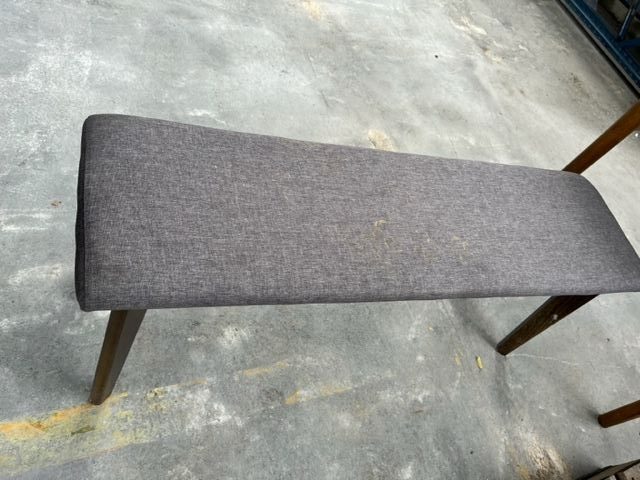 Grey Fabric Bench | Bangku Kain Kelabu - Unearth Store