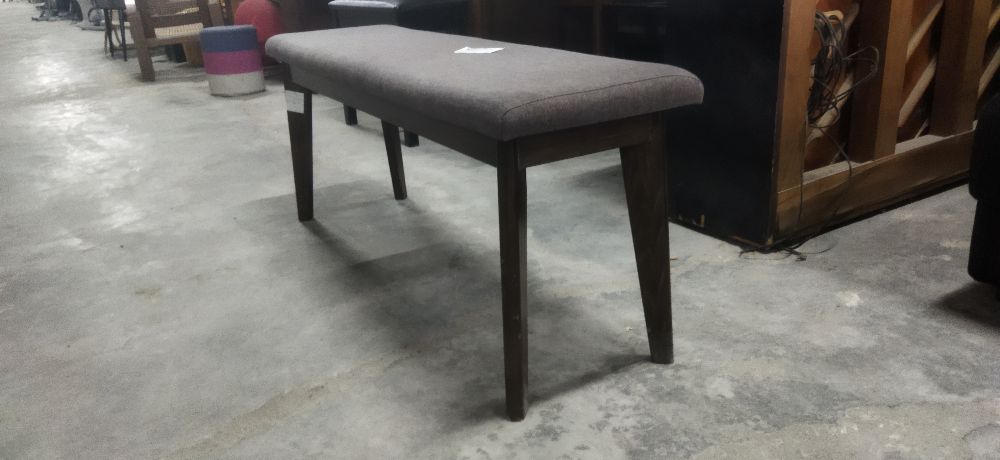 Grey Fabric Bench | Bangku Kain Kelabu - Unearth Store