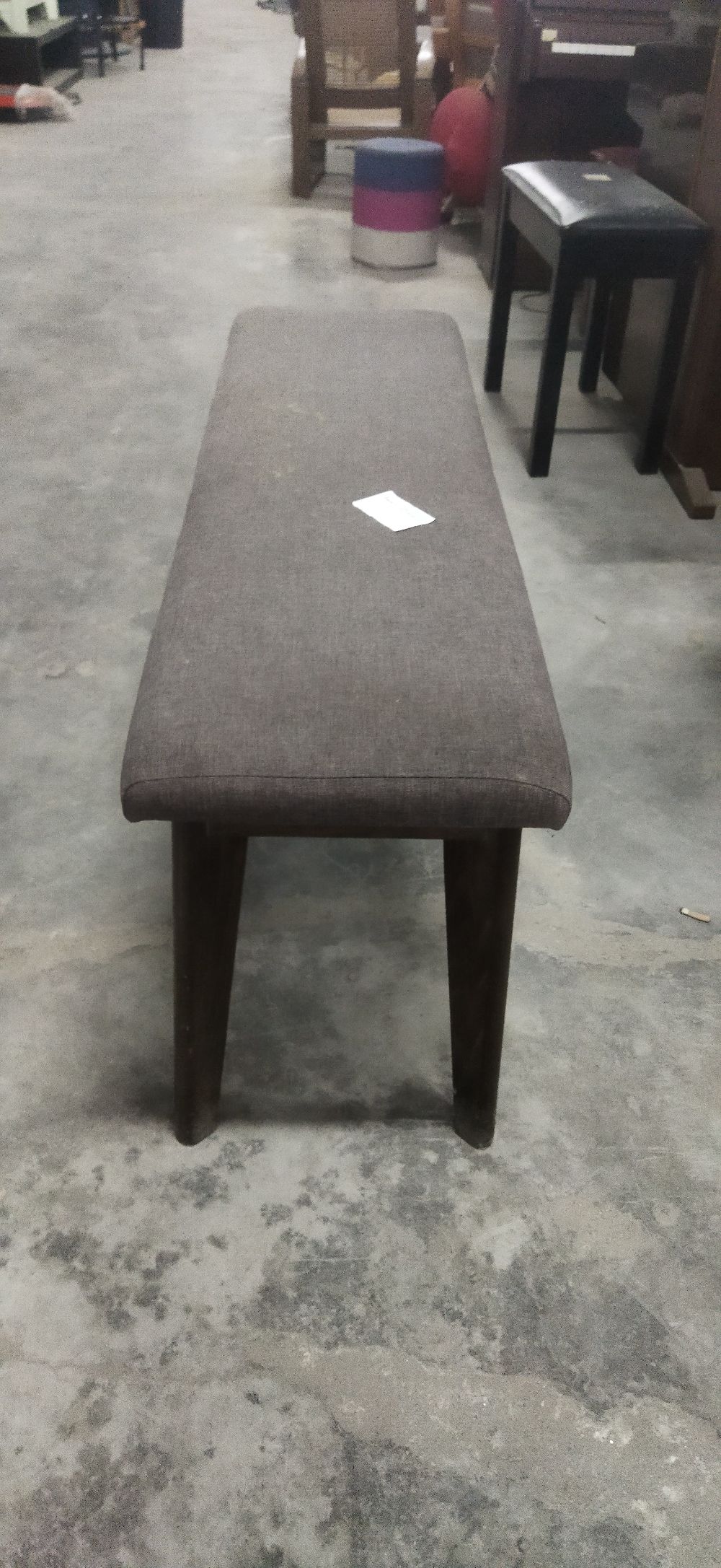 Grey Fabric Bench | Bangku Kain Kelabu - Unearth Store