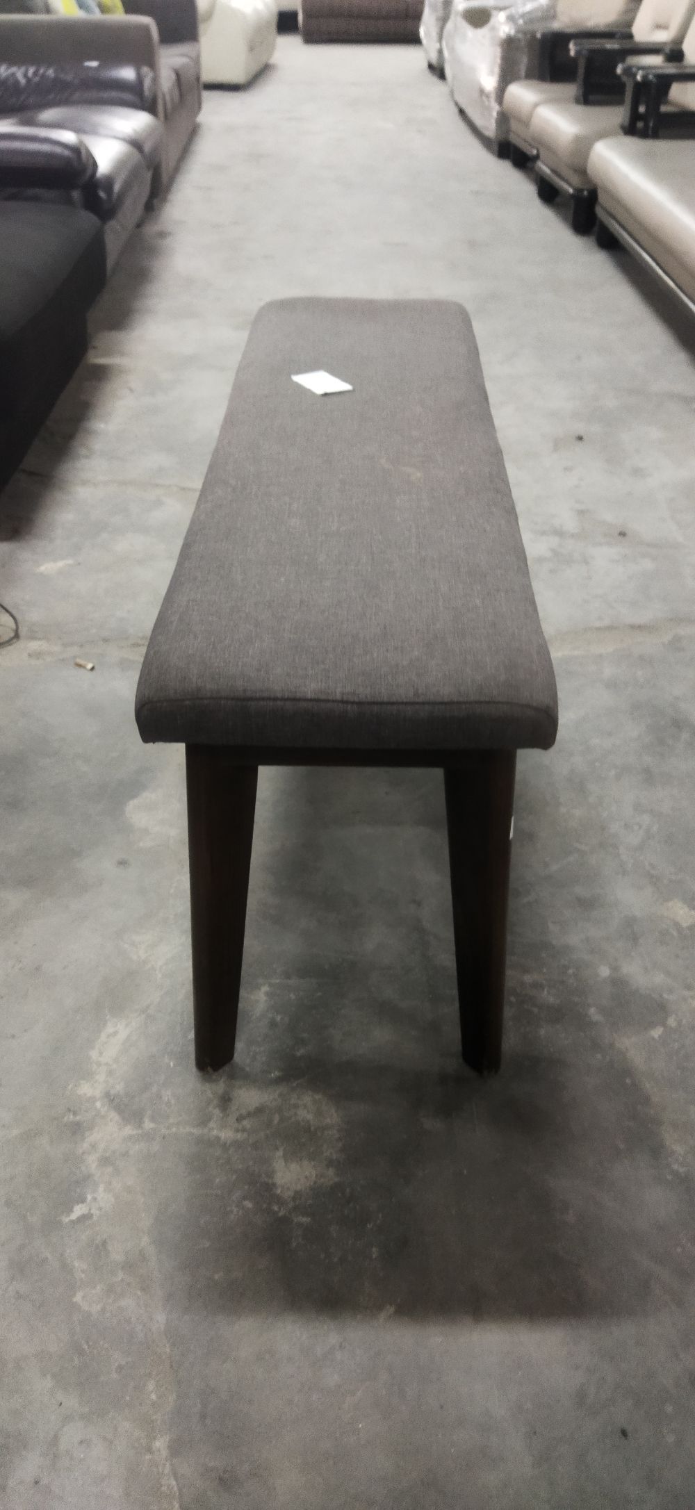 Grey Fabric Bench | Bangku Kain Kelabu - Unearth Store