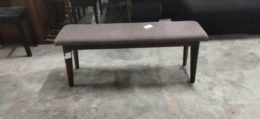 Grey Fabric Bench | Bangku Kain Kelabu - Unearth Store