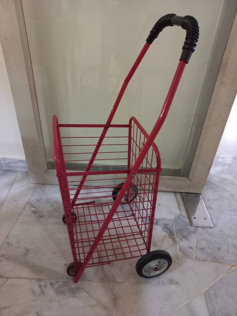Red Basket Trolley - Unearth Store