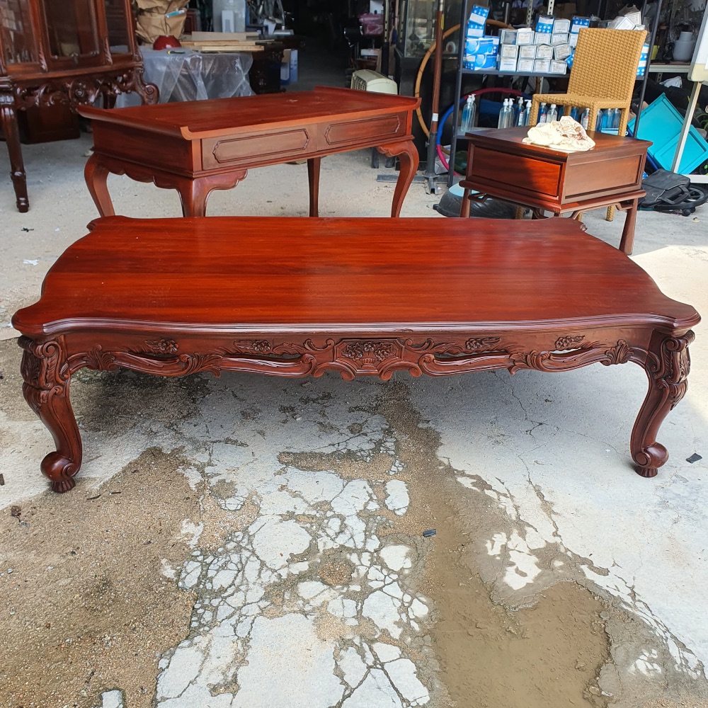 Wooden coffee table big | Meja Kopi Kayu Besar (New) - Unearth Store