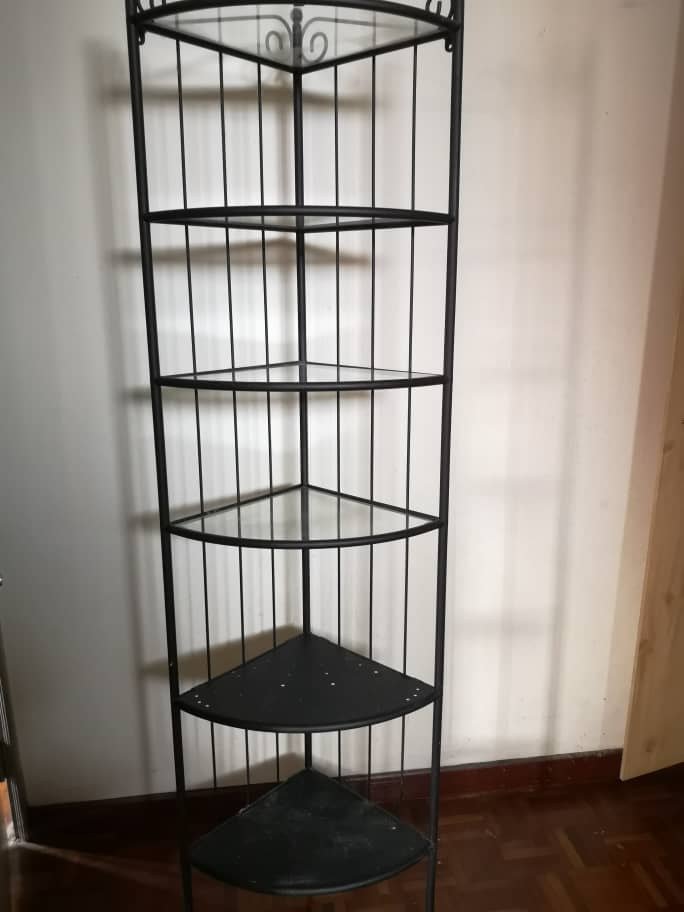 6-level black stainless steel rack - Unearth Store