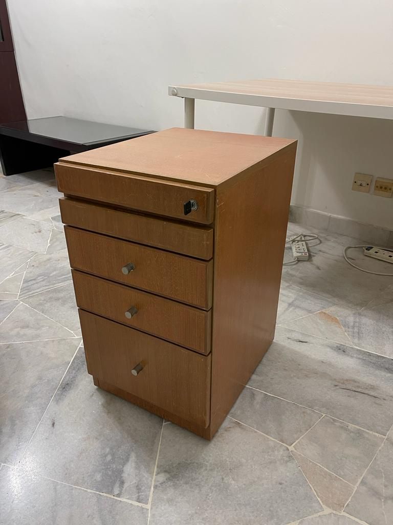3-tier Wooden Drawer with Lock / Laci Kayu 3 tingkat dengan Kunci ...