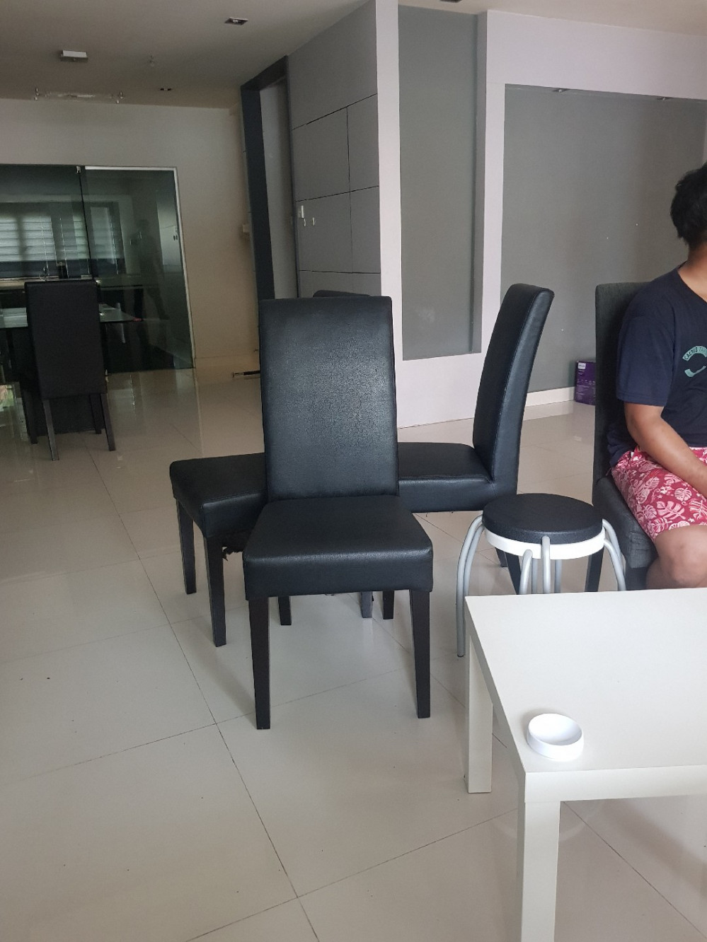 Grey Fabric Dining Chair / Kerusi Makan Kain Kelabu - Unearth Store