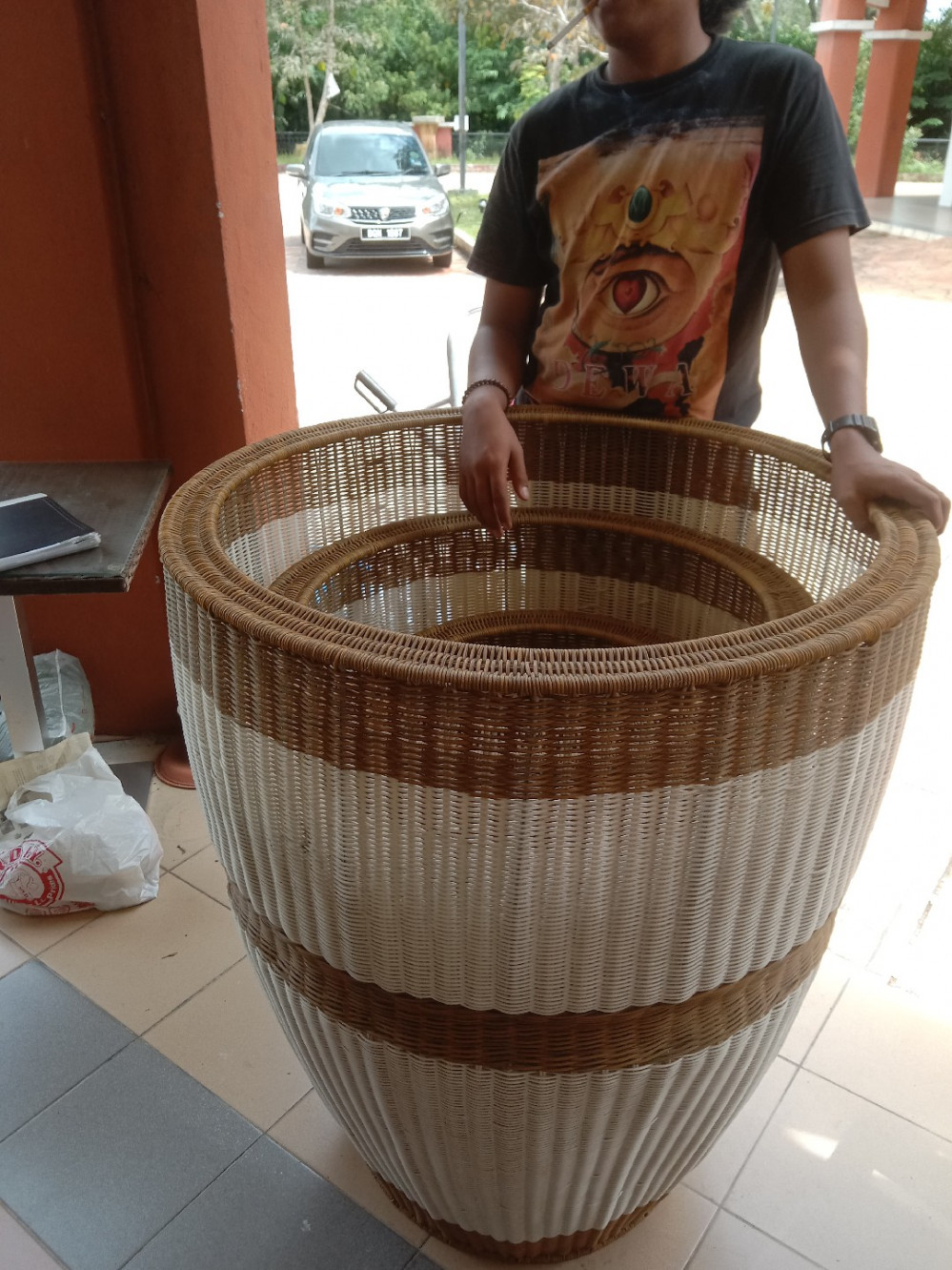 Set of Planter Rattan Box / Set Kotak Rotan Penanam - Unearth Store